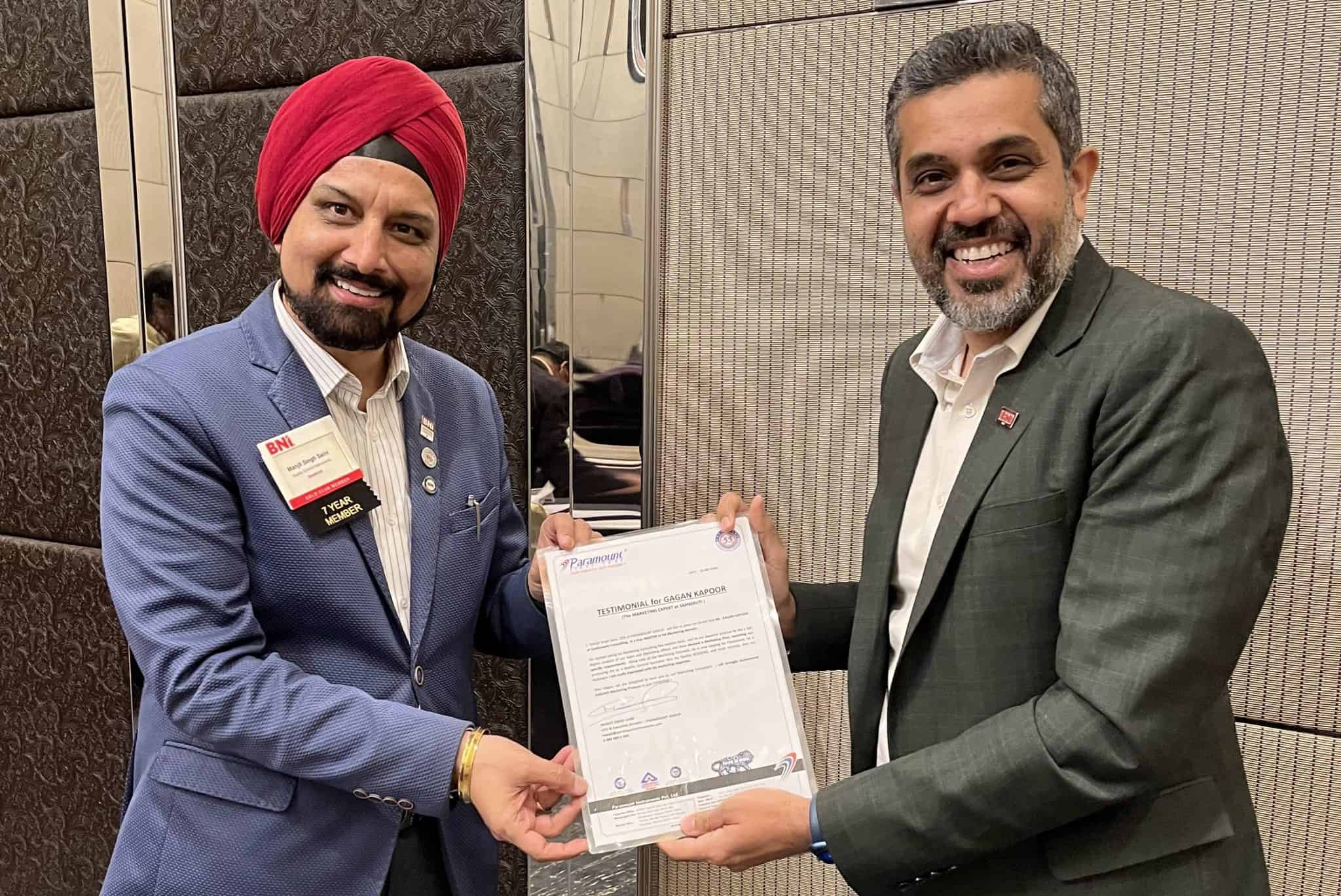 Testimonial Paramount Instruments Pvt Ltd.