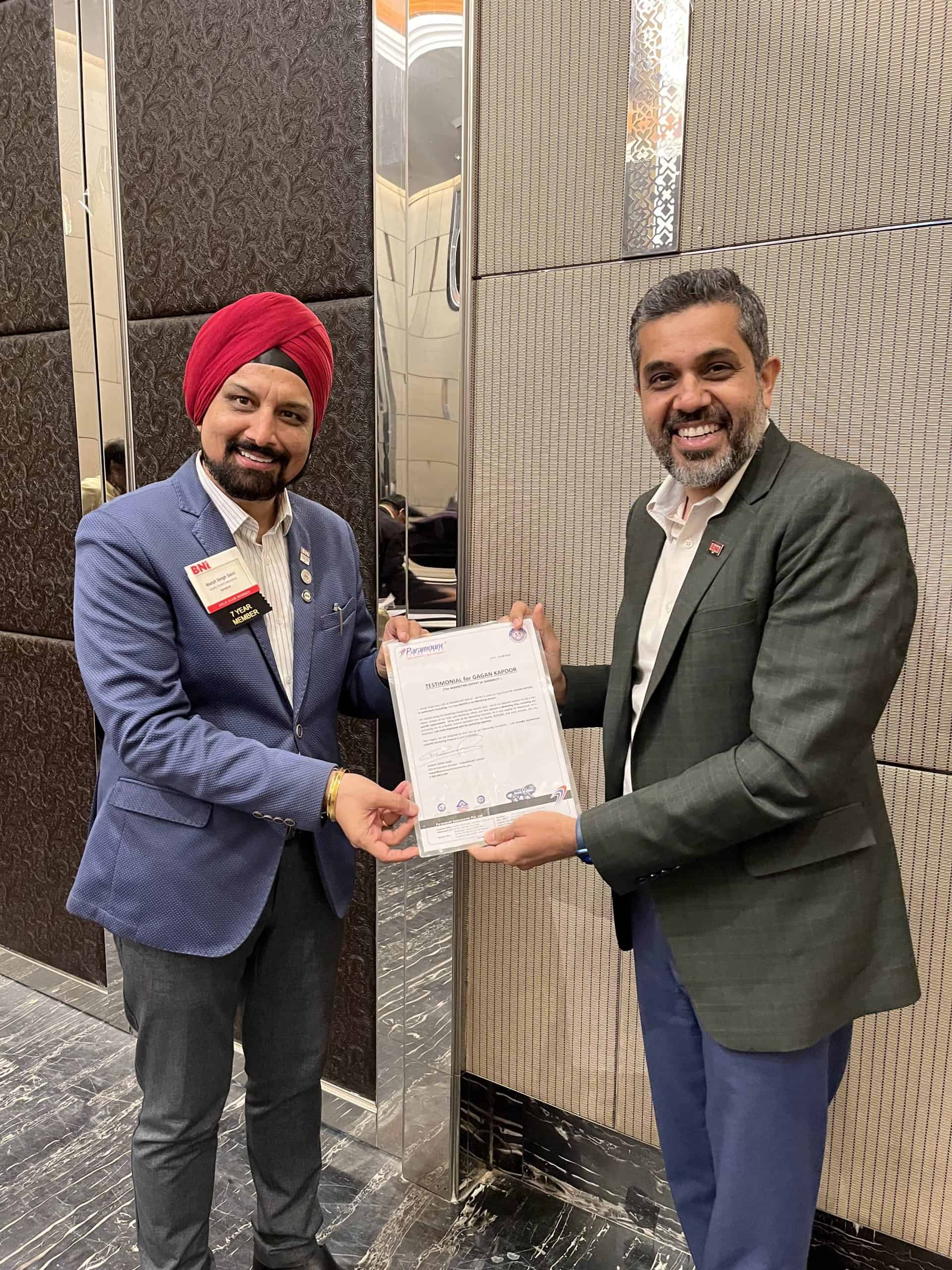 Testimonial Paramount Instruments Pvt Ltd.